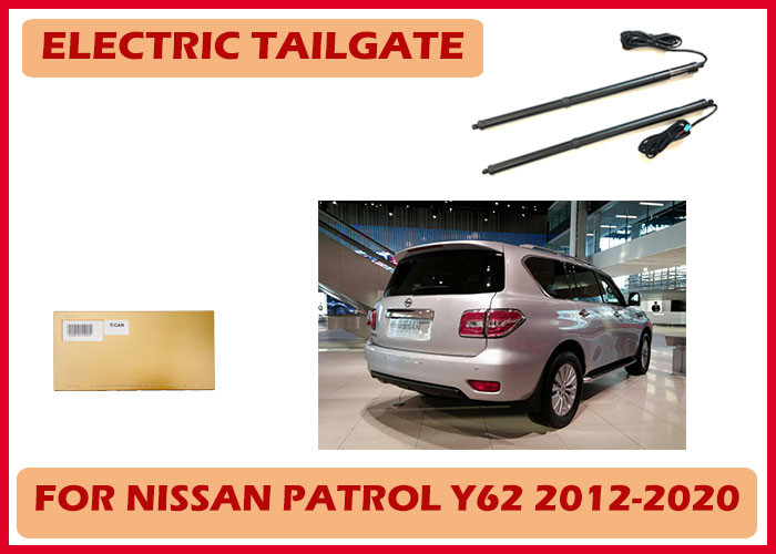 Nissan Patrol Y62 ดับเบิ้ลโพล สีดํา พาวเวอร์บูท อัตโนมัติ Lifgate ด้วย ...